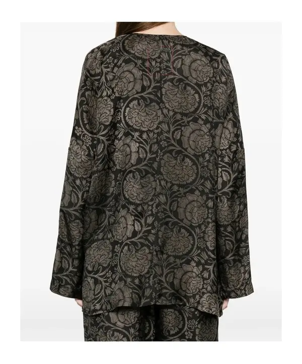 UMA WANG Floral Print Long Sleeve Top