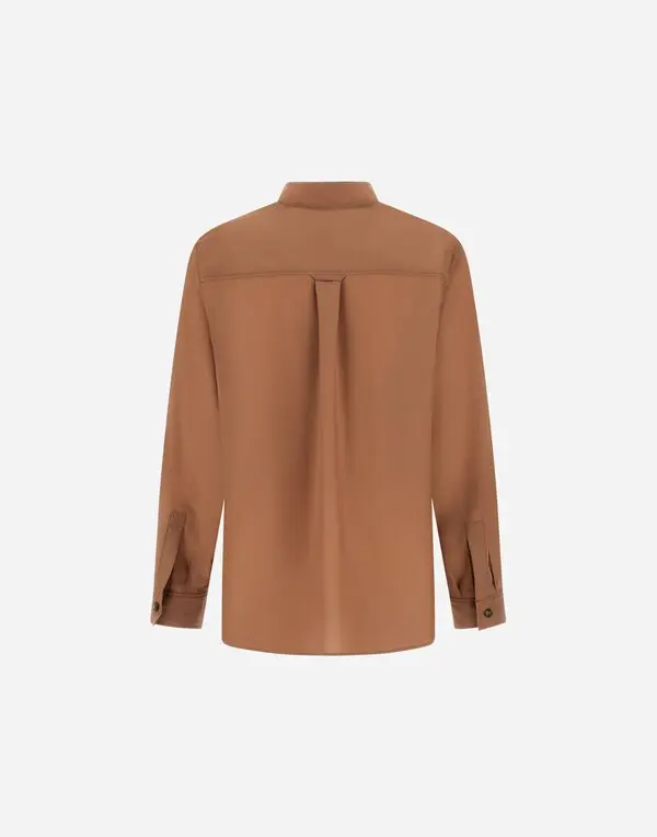 Herno Curved Hem Shirt With Breast Pocket