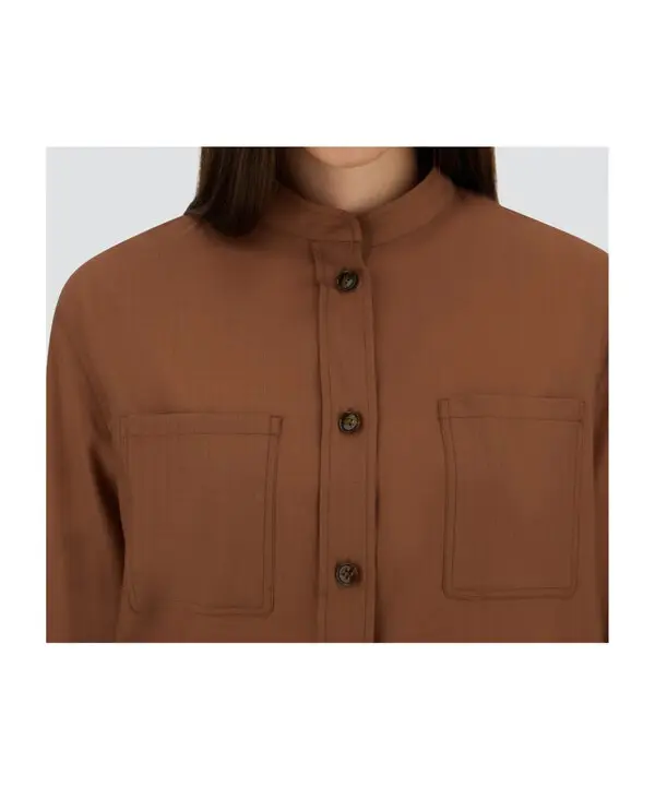 Herno Curved Hem Shirt With Breast Pocket
