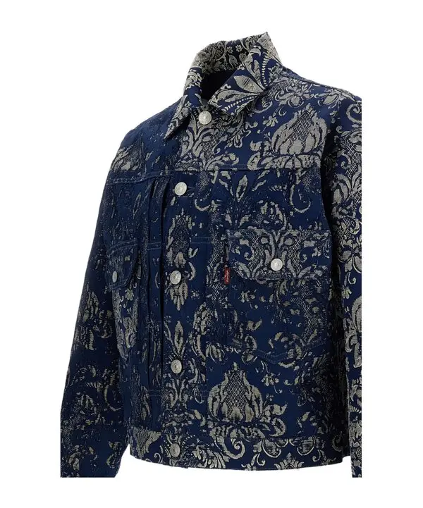 Junya Watanabe X Levi's Damask Trucker Jacket - Black