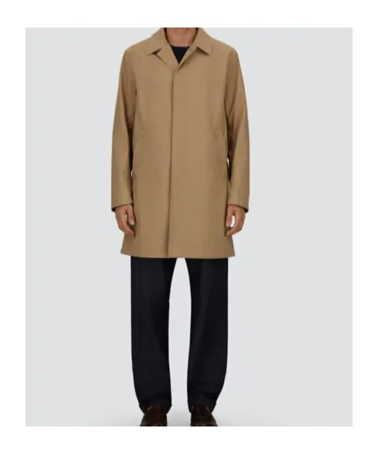 Herno Long-sleeved Buttoned Raincoat - Brown