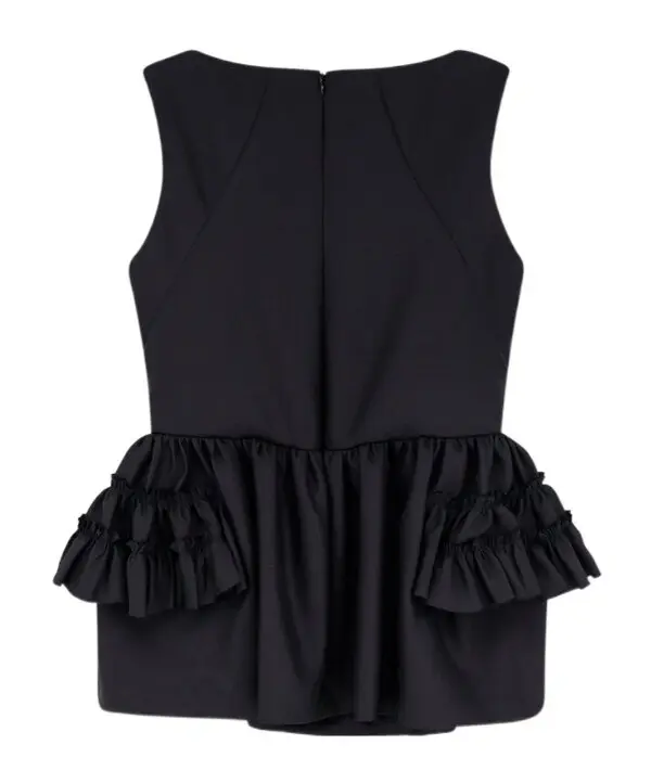 Dries Van Noten Casey Ruffled Peplum Top