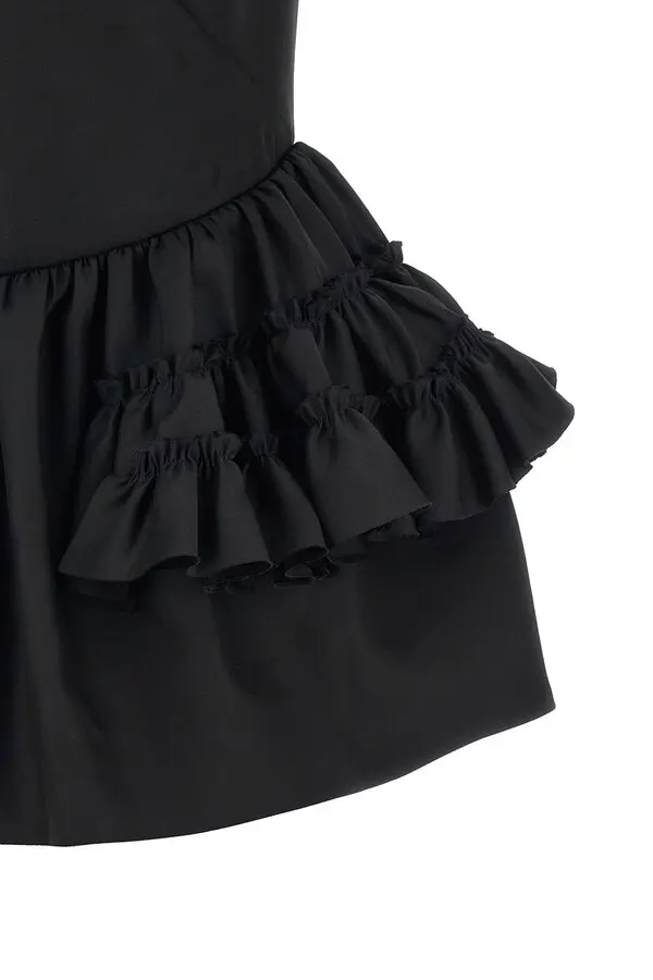 Dries Van Noten Casey Ruffled Peplum Top - Black