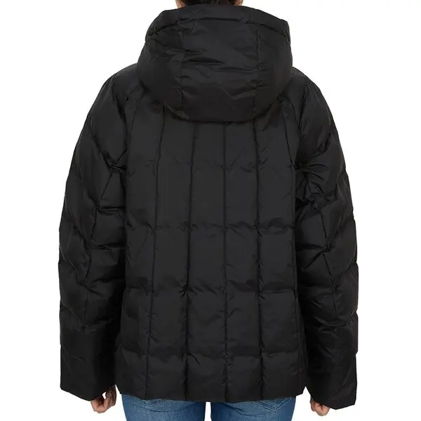 Max Mara Down Quilted Hooded Long Sleeve Coat - Black