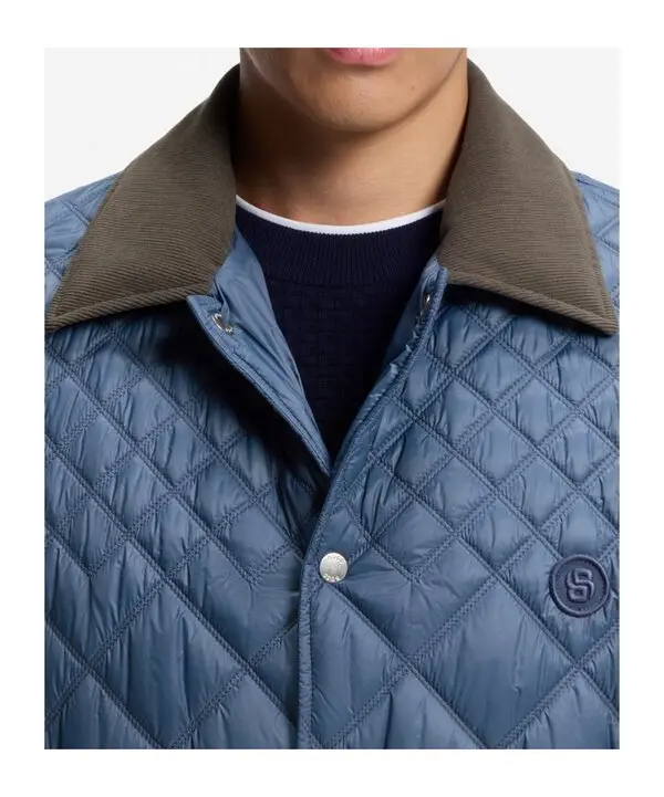 Hugo Boss Quilted Cotton-padded Long-sleeve Jacket