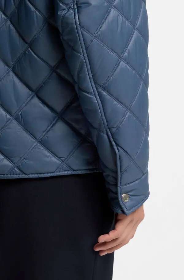 Hugo Boss Quilted Cotton-padded Long-sleeve Jacket
