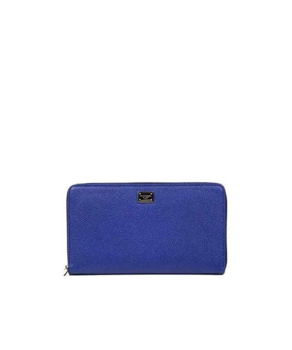 Dolce & Gabbana Logo Details Wallet - Blue