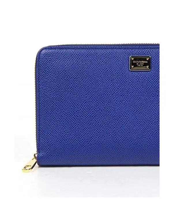 Dolce & Gabbana Logo Details Wallet - Blue