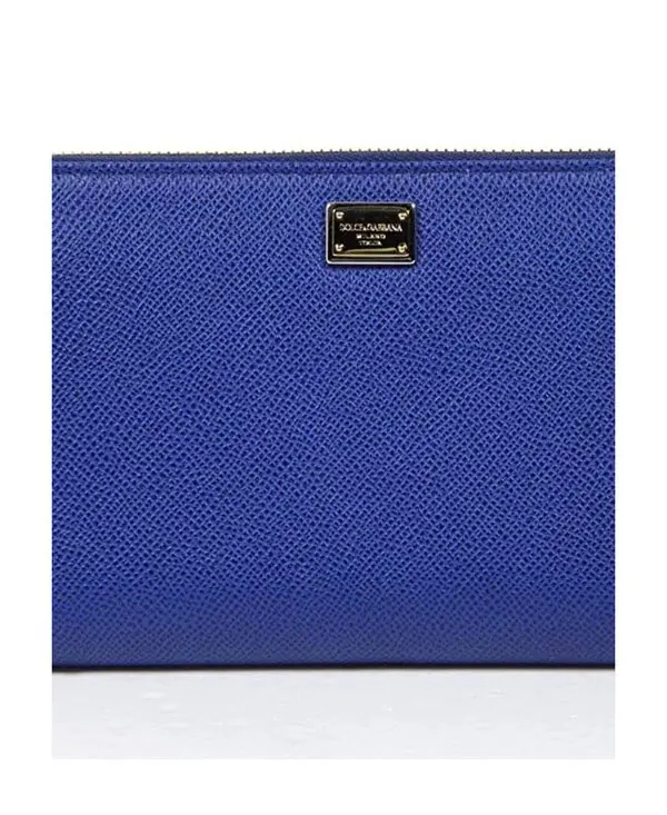 Dolce & Gabbana Logo Details Wallet - Blue