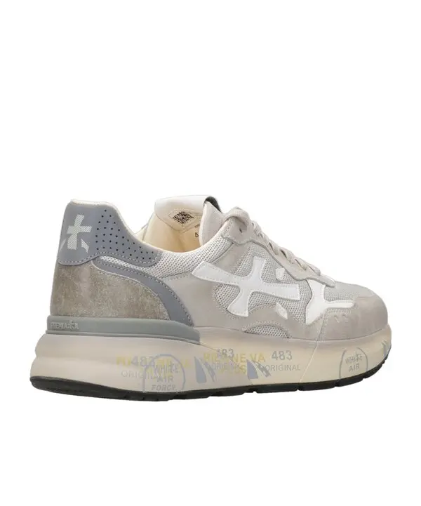 Premiata Lace-up Round Toe Sneakers - Gray
