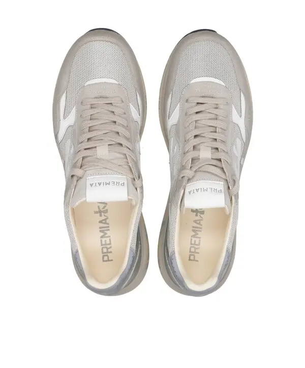 Premiata Lace-up Round Toe Sneakers - Gray