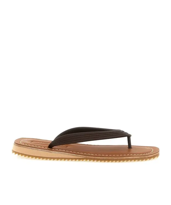 Miu Miu Thong Flip Flops - Brown