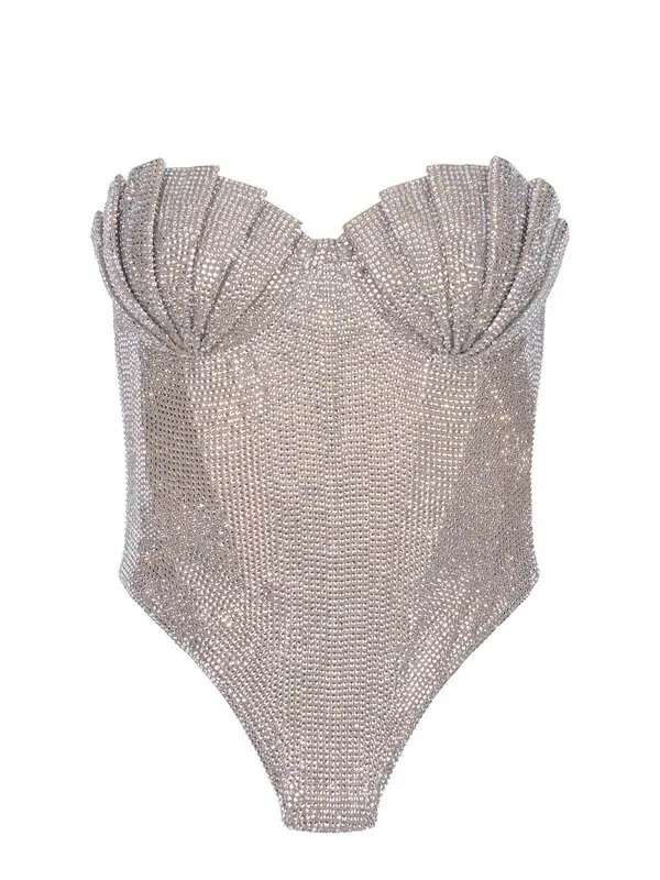 Giuseppe Di Morabito Rhinestone Bustier Top