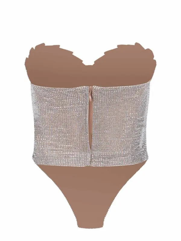 Giuseppe Di Morabito Rhinestone Bustier Top
