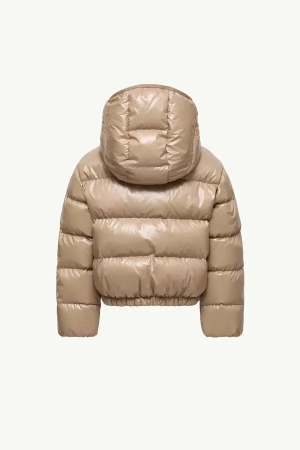 Moncler Andro Hooded Down Jacket - Beige