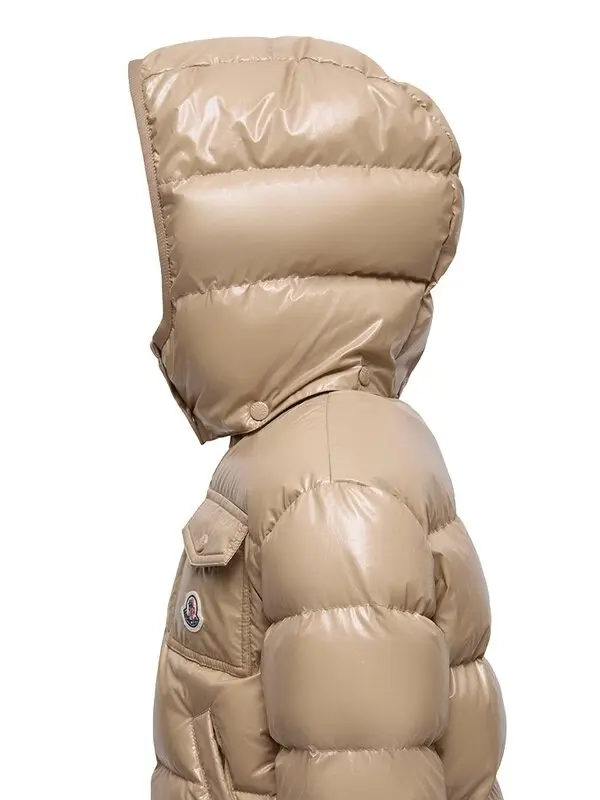 Moncler Andro Hooded Down Jacket - Beige