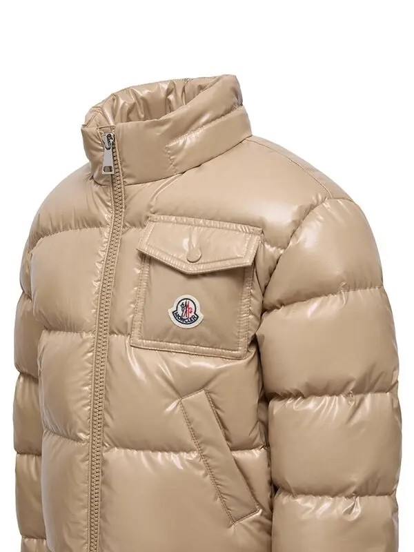 Moncler Andro Hooded Down Jacket - Beige