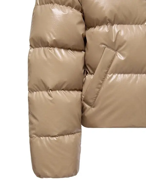 Moncler Andro Hooded Down Jacket - Beige
