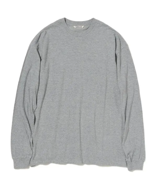 Auralee Long-sleeved Crew Neck T-shirt - Gray
