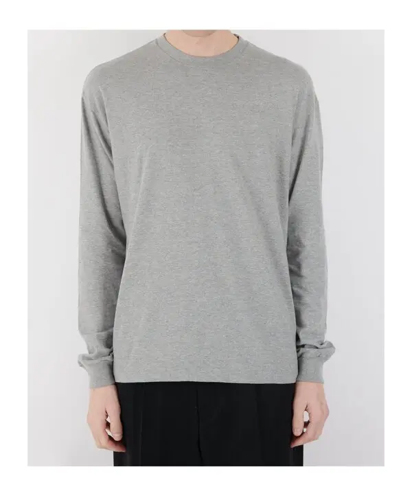 Auralee Long-sleeved Crew Neck T-shirt - Gray