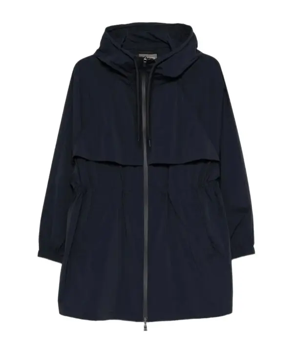 Herno Hooded Zip-fastening Coat - Black