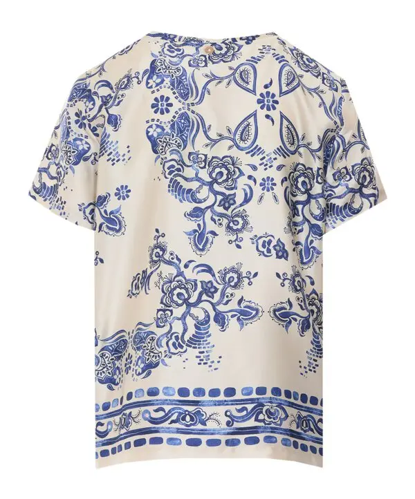 Liu Jo Printed Crewneck Short-sleeve Top