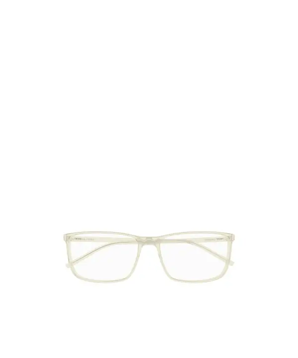 Saint Laurent Full-frame Plain Mirror Eyeglasses - White