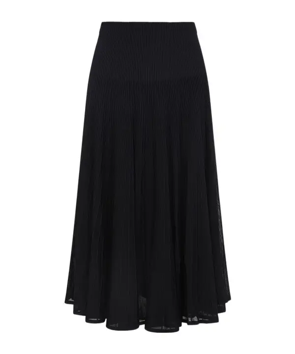 Ralph Lauren Celia Pleated Knitted Skirt