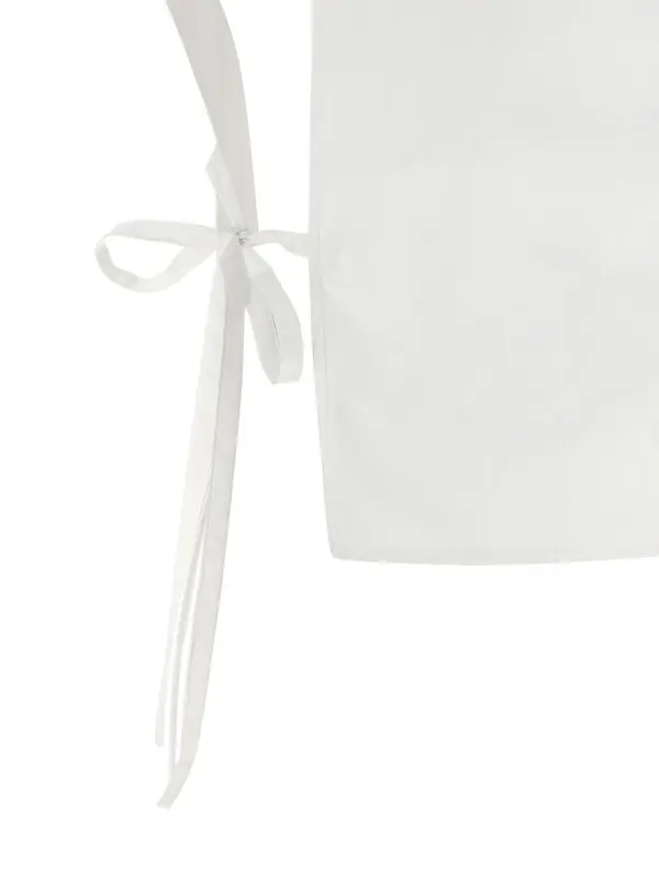 Miu Miu Sleeveless Side-tie Shirt - White