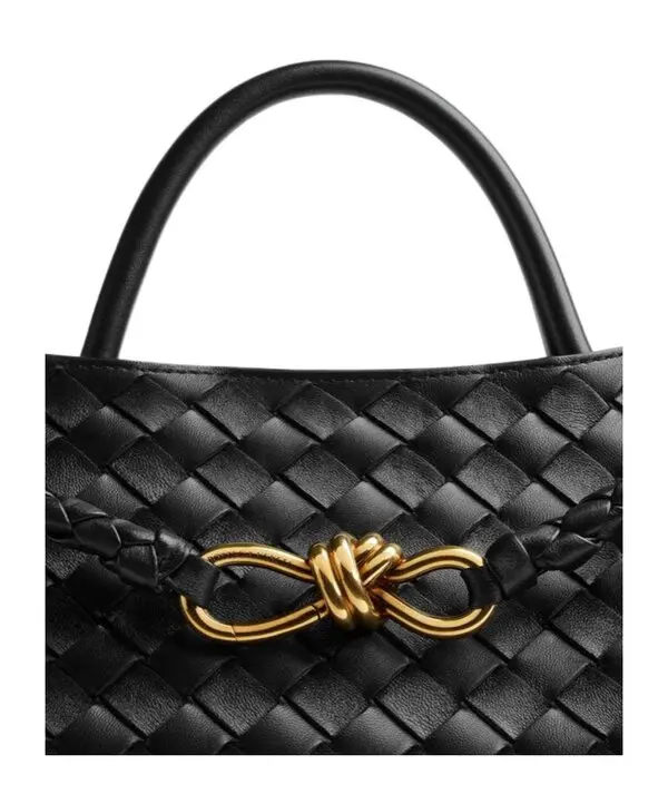 Bottega Veneta Andiamo Small Woven Leather Tote Bag