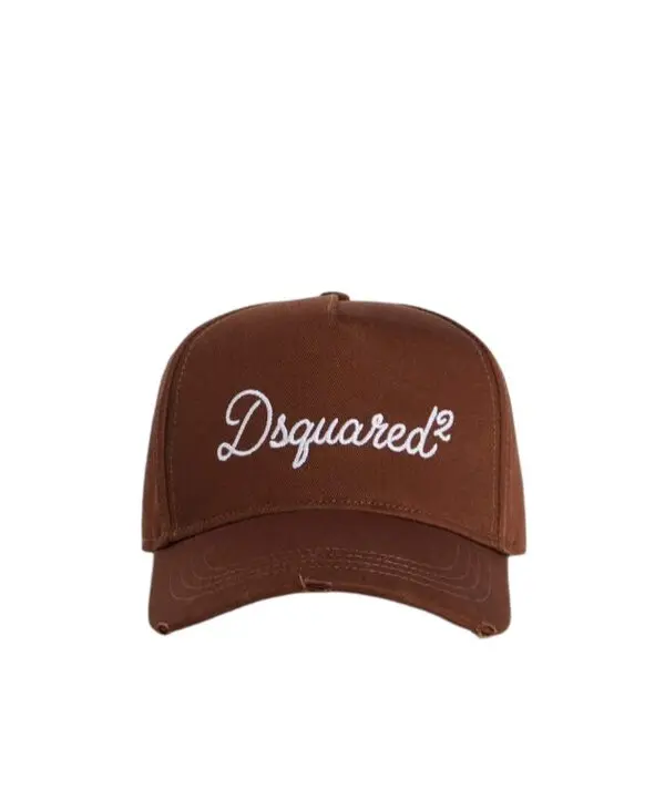 Dsquared2 Logo Embroidered Baseball Cap - Brown