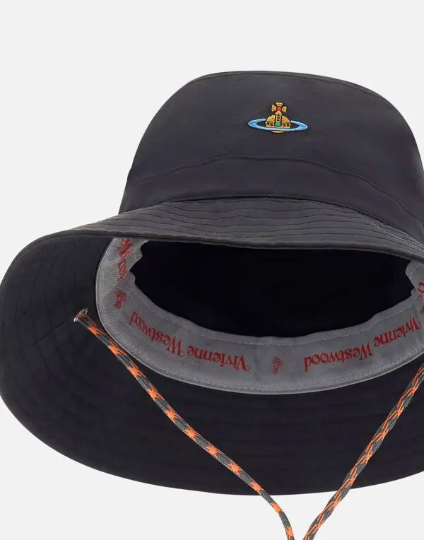 VIVIENNE WESTWOOD Drawstring Bucket Hat - Black