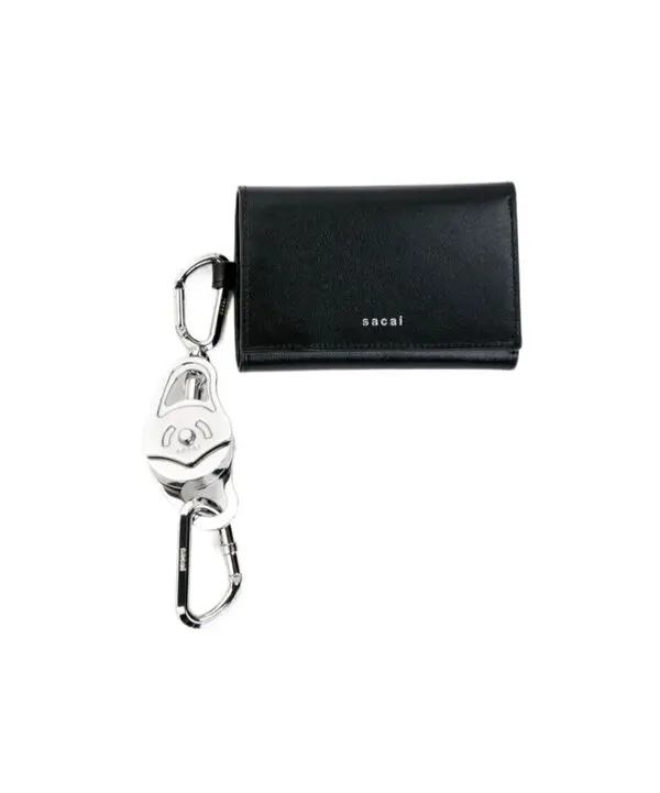 Sacai Carabiner-detail Trifold Wallet - Black