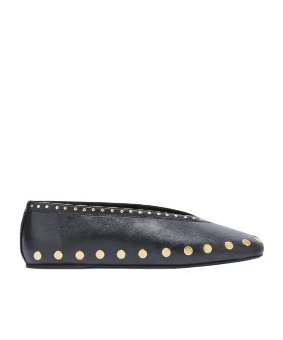 GANNI Studded Ballet Flats