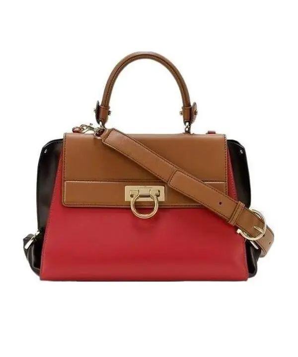 FERRAGAMO Logo Handbag - Brown