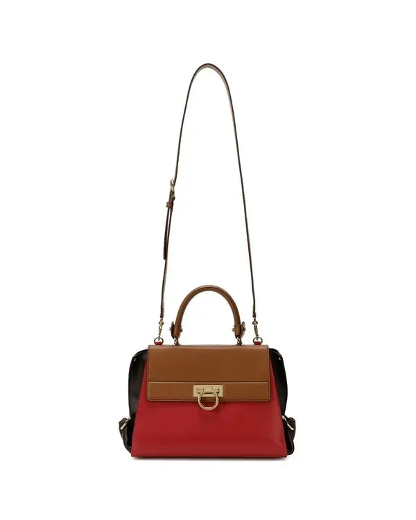 FERRAGAMO Logo Handbag - Brown