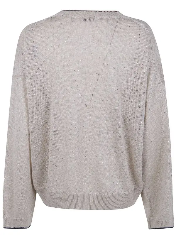 Brunello Cucinelli Embellished Crewneck Jumper