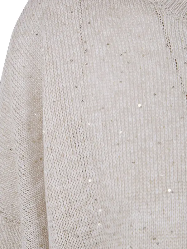 Brunello Cucinelli Embellished Crewneck Jumper