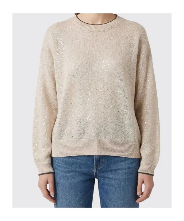 Brunello Cucinelli Embellished Crewneck Jumper