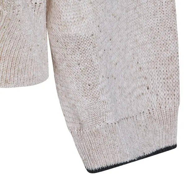 Brunello Cucinelli Embellished Crewneck Jumper