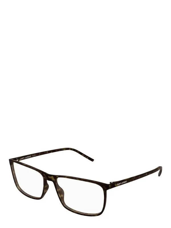 Saint Laurent Rectangular Eyeglasses - Brown