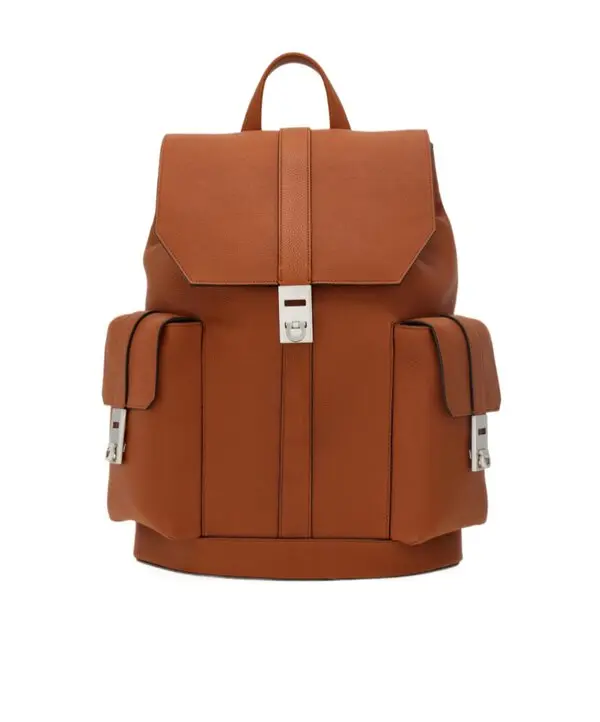 FERRAGAMO Utility Backpack - Natural Brown