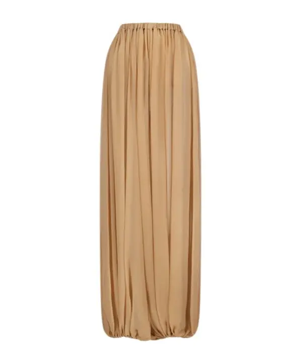 Giuseppe Di Morabito Gathered Silk Harem Trousers - Nude