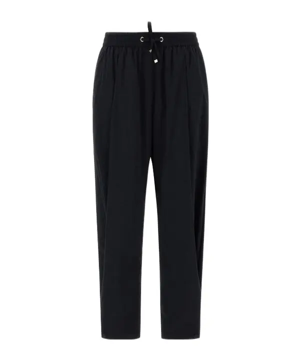 Herno Drawstring Straight-leg Pants - Black