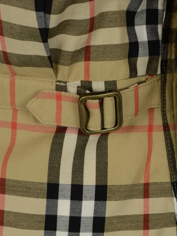 Burberry Long Sleeve Checked Shirt Dress