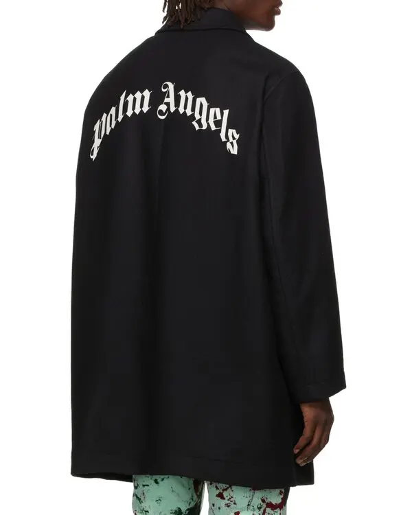 Palm Angels Curved Logo Coat