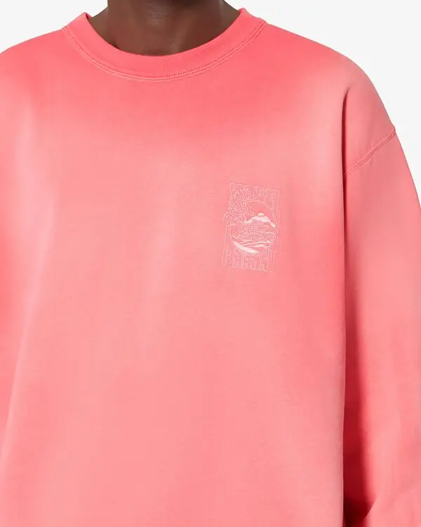 Isabel Marant Étoile Mikoy Embroidered Crewneck Sweatshirt - Pink