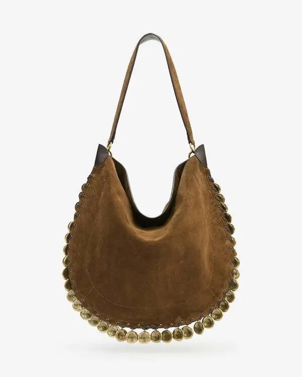 Isabel Marant Étoile Oskan Hobo Studded Shoulder Bag - Bronze