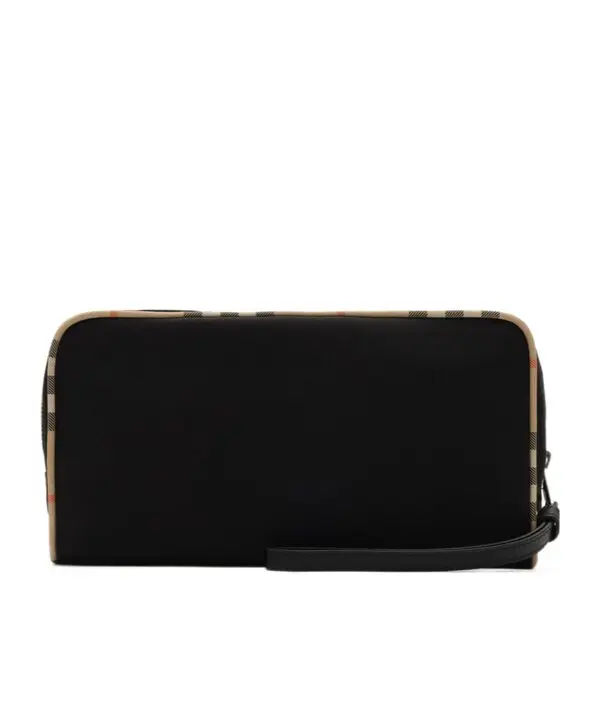 Burberry Medium Check Trim Travel Pouch