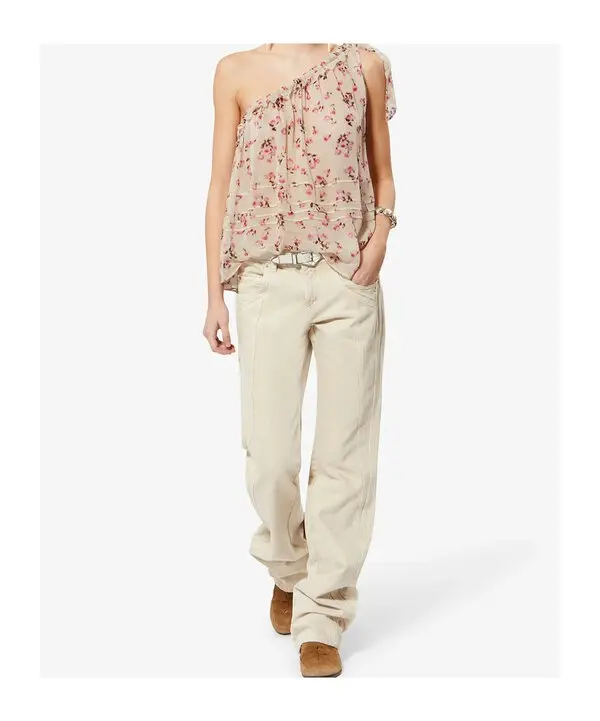 Isabel Marant Étoile Loeva One-shoulder Floral Blouse